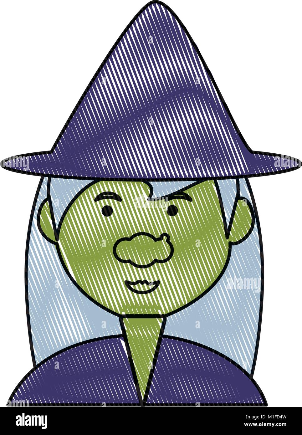 cartoon witch icon Stock Vector Image & Art - Alamy
