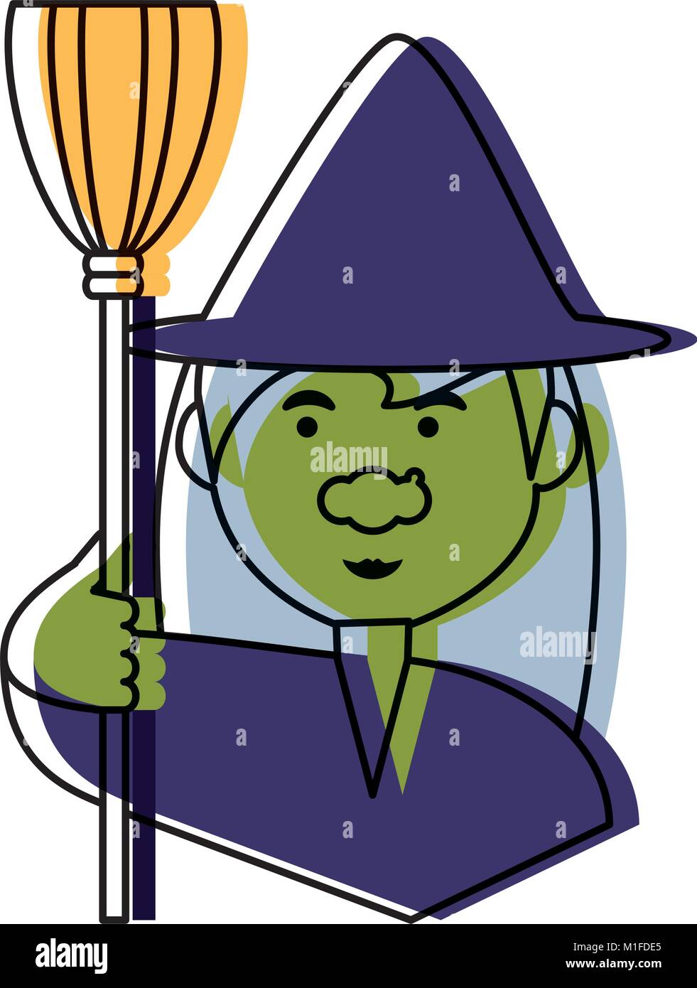 cartoon witch icon Stock Vector Image & Art - Alamy