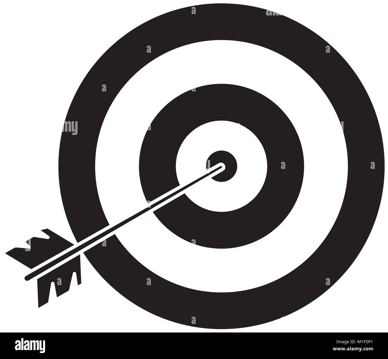 target with arrow icon Stock Vector Image & Art - Alamy