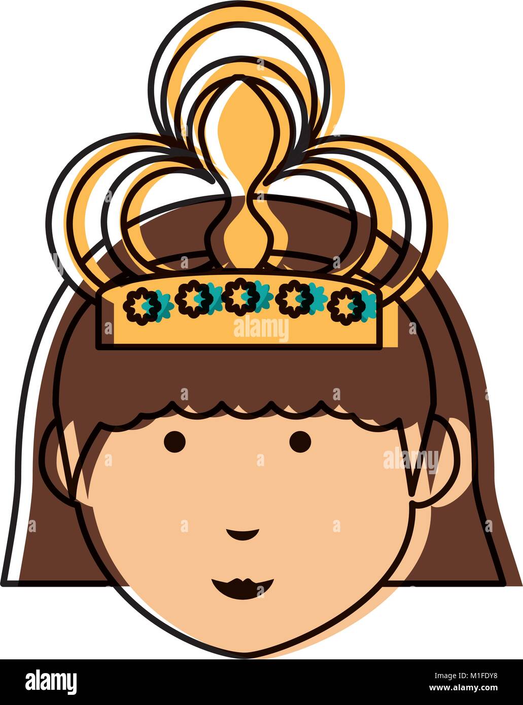 cartoon princess icon Stock Vector Image & Art - Alamy
