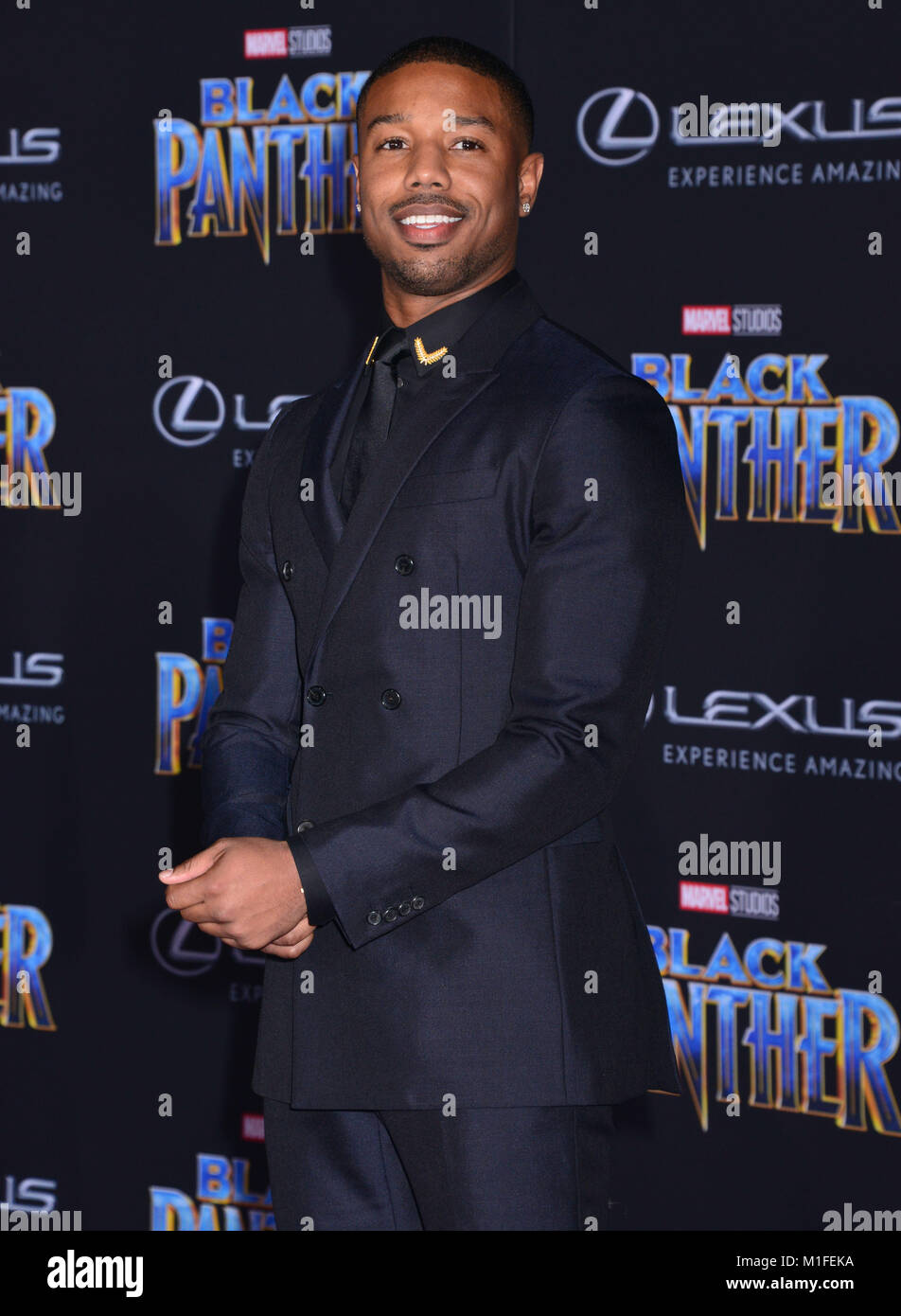 Los Angeles, USA. 29th Jan, 2018. Michal B Jordan attends the premiere ...