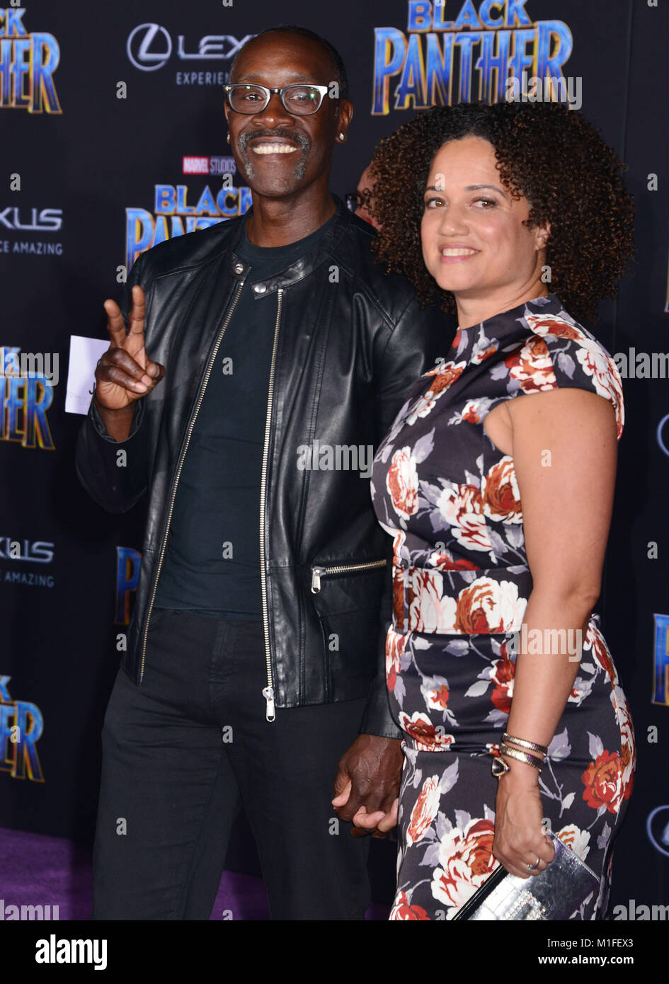 Los Angeles, USA. 29th Jan, 2018. don cheedle and wife birgitte attends ...