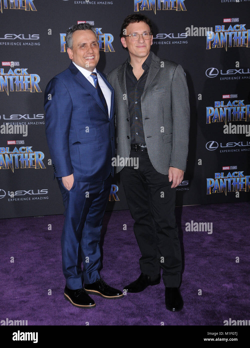 Hollywood, CA, USA. 29th Jan, 2018. Anthony Russo, Joe Russo. Marvel ...