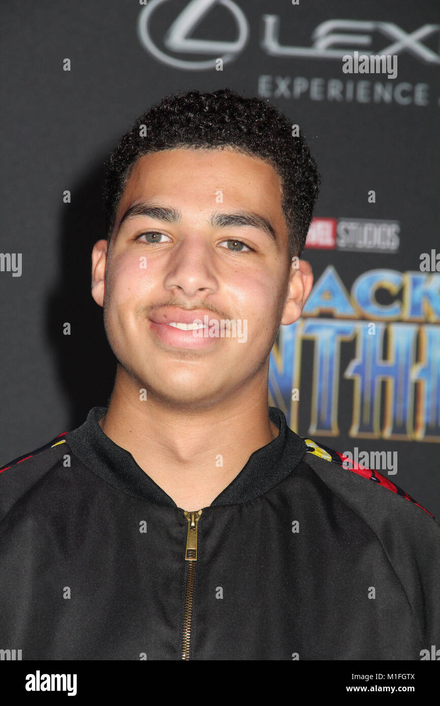Marcus Scribner 01/29/2018 The World Premiere of "Black Panther" held ...