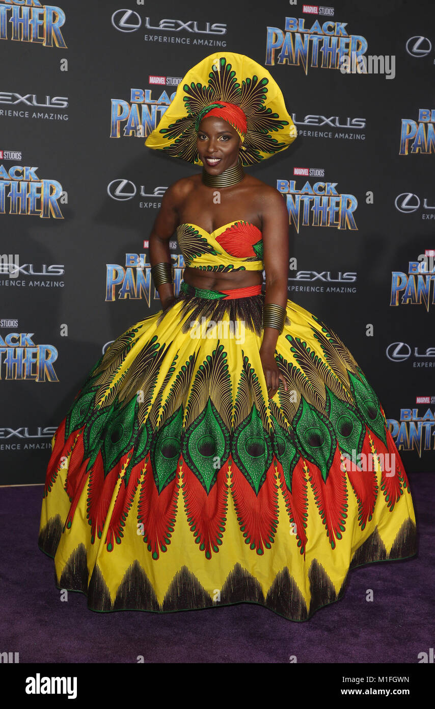 Los Angeles, Ca, USA. 29th Jan, 2018. Janeshia Adams-Ginyard, at Marvel ...