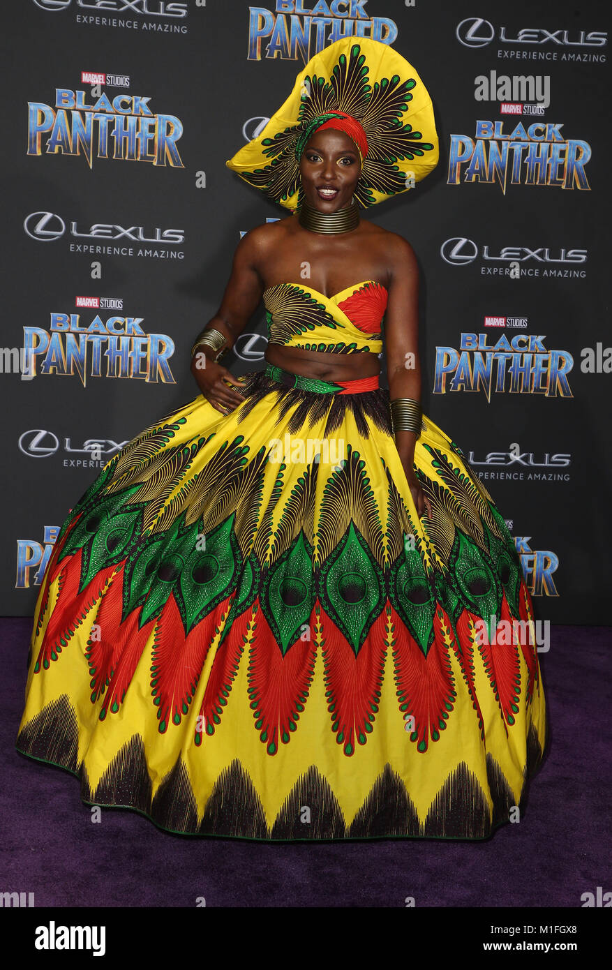 Los Angeles, Ca, USA. 29th Jan, 2018. Janeshia Adams-Ginyard, at Marvel ...