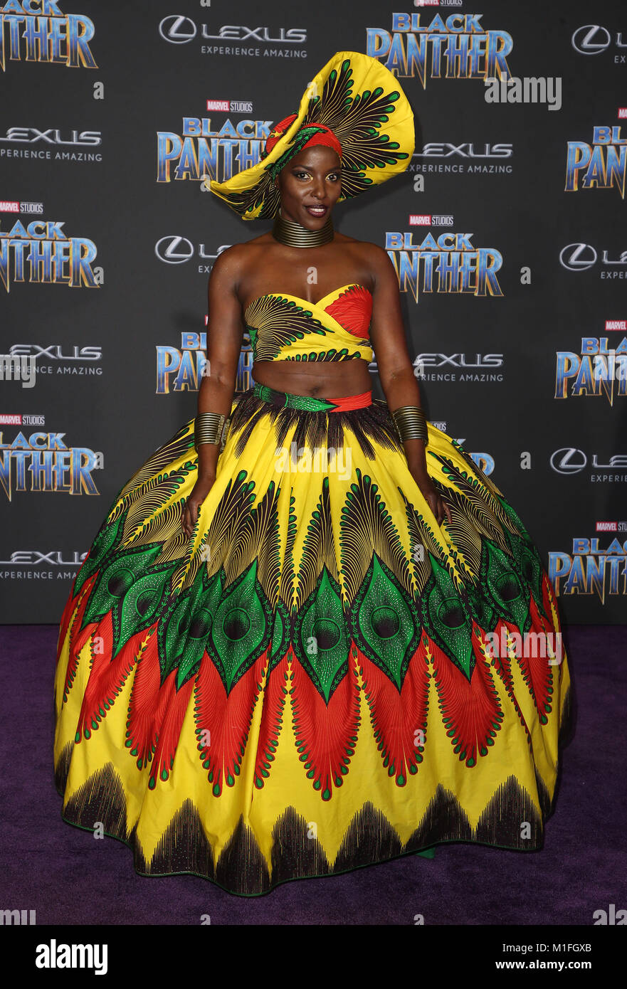 Los Angeles, Ca, USA. 29th Jan, 2018. Janeshia Adams-Ginyard, at Marvel ...