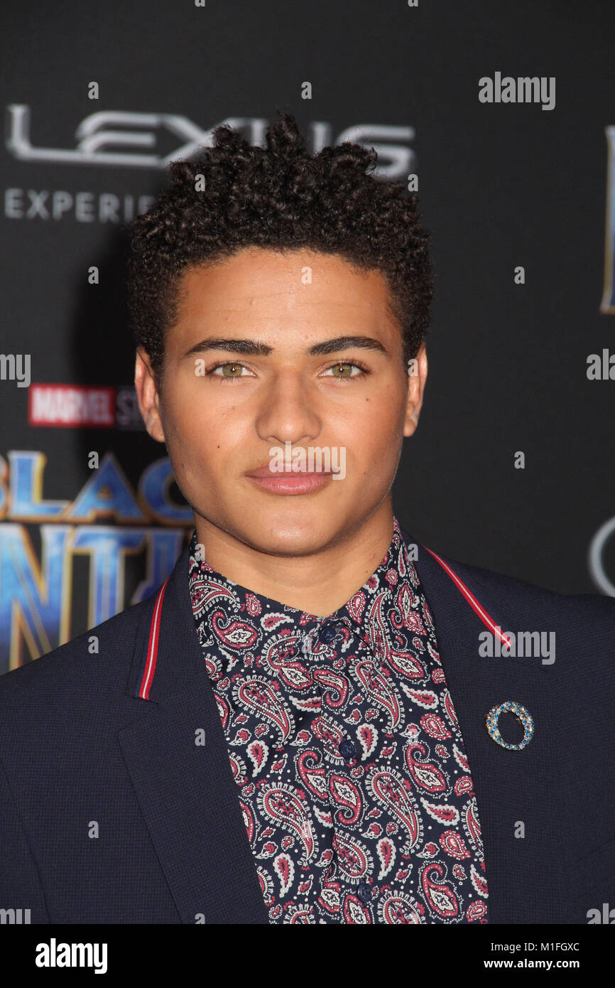 Nathaniel Potvin 01/29/2018 The World Premiere of "Black Panther" held ...