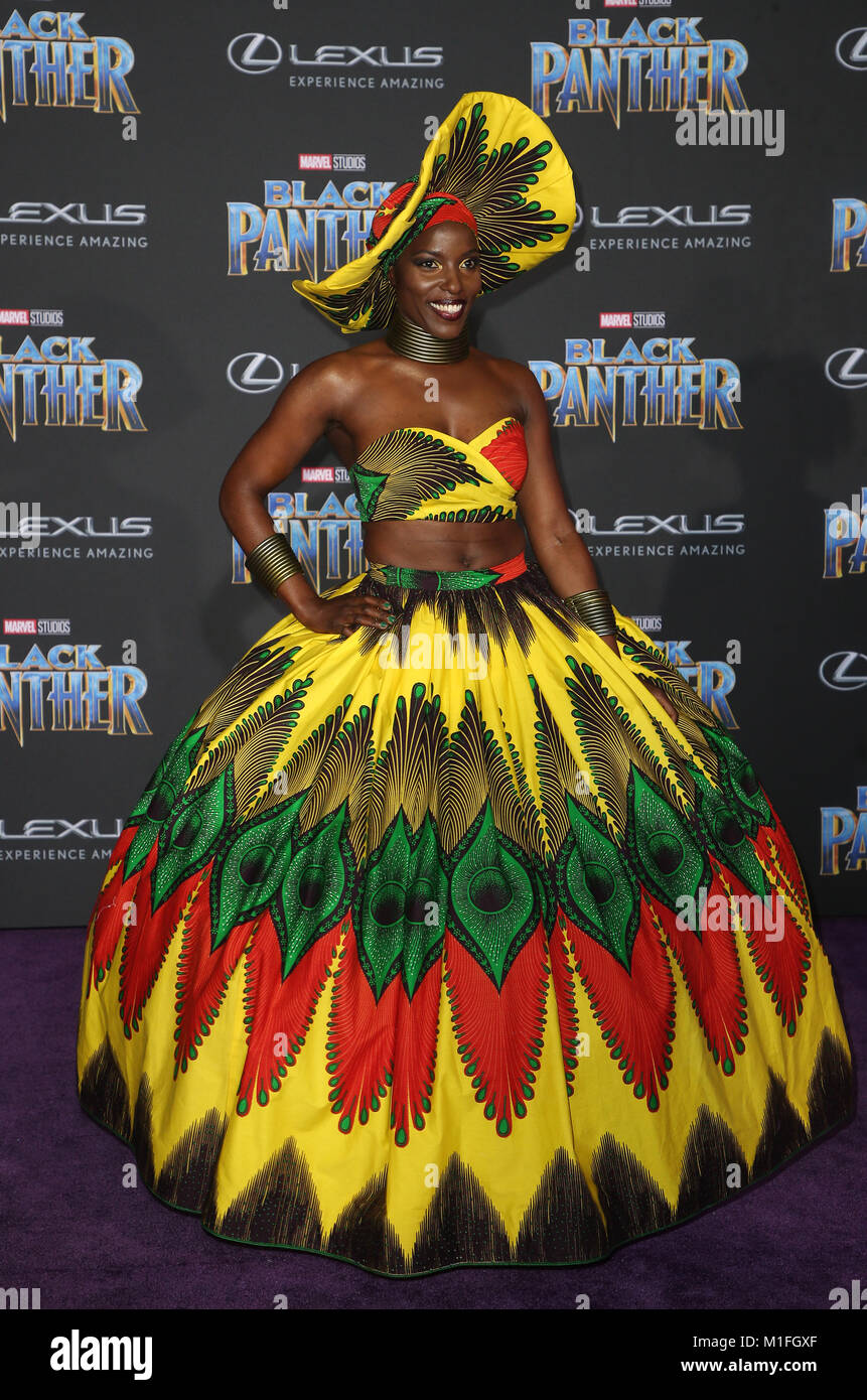 Los Angeles, Ca, USA. 29th Jan, 2018. Janeshia Adams-Ginyard, at Marvel ...