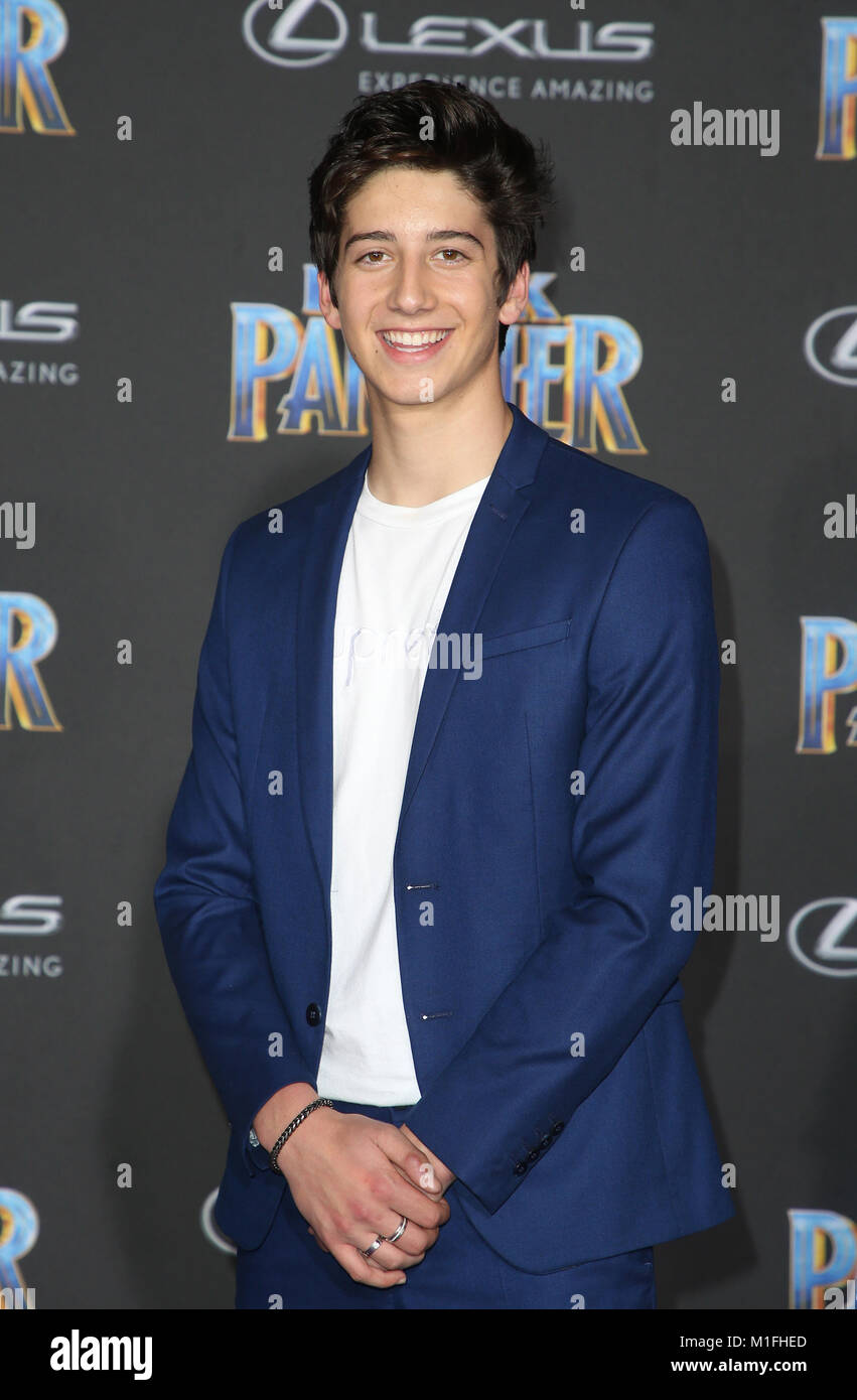 Los Angeles, Ca, USA. 29th Jan, 2018. Milo Jacob Manheim, at Marvel ...
