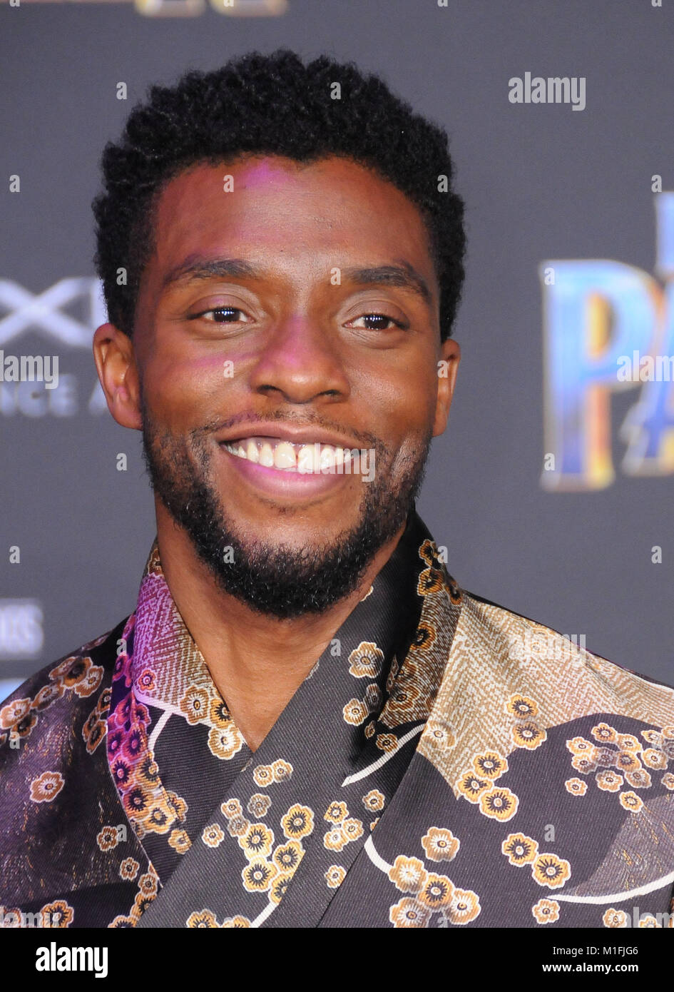 Los Angeles, California, USA. 29th Jan, 2018. Actor Chadwick Boseman ...