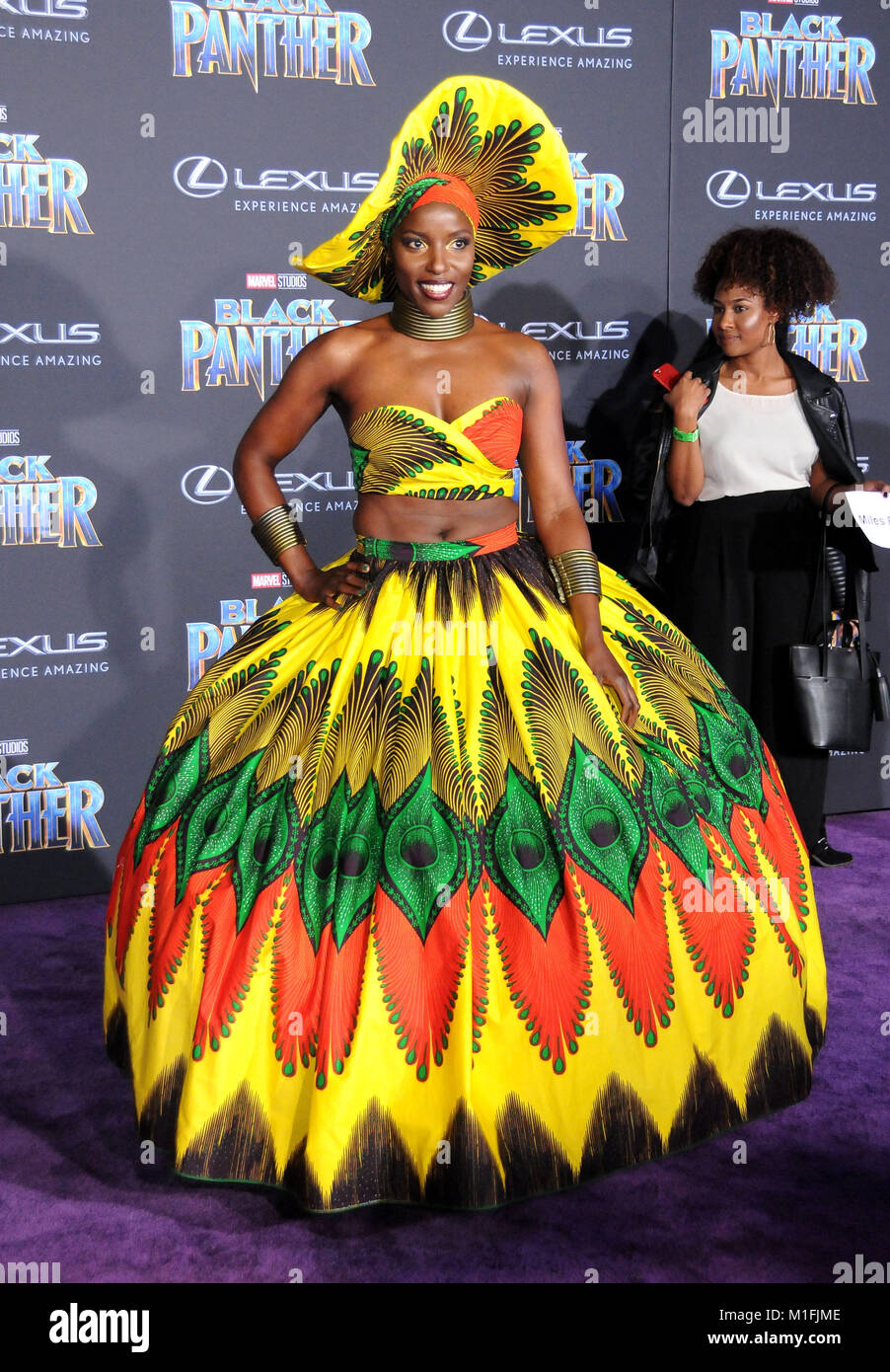 Los Angeles, California, USA. 29th Jan, 2018. Stunt double Janeshia ...