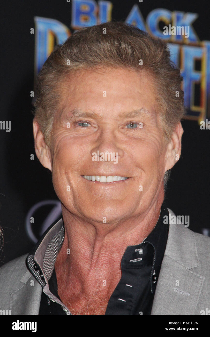 David Hasselhoff 01/29/2018 The World Premiere of "Black Panther" held ...