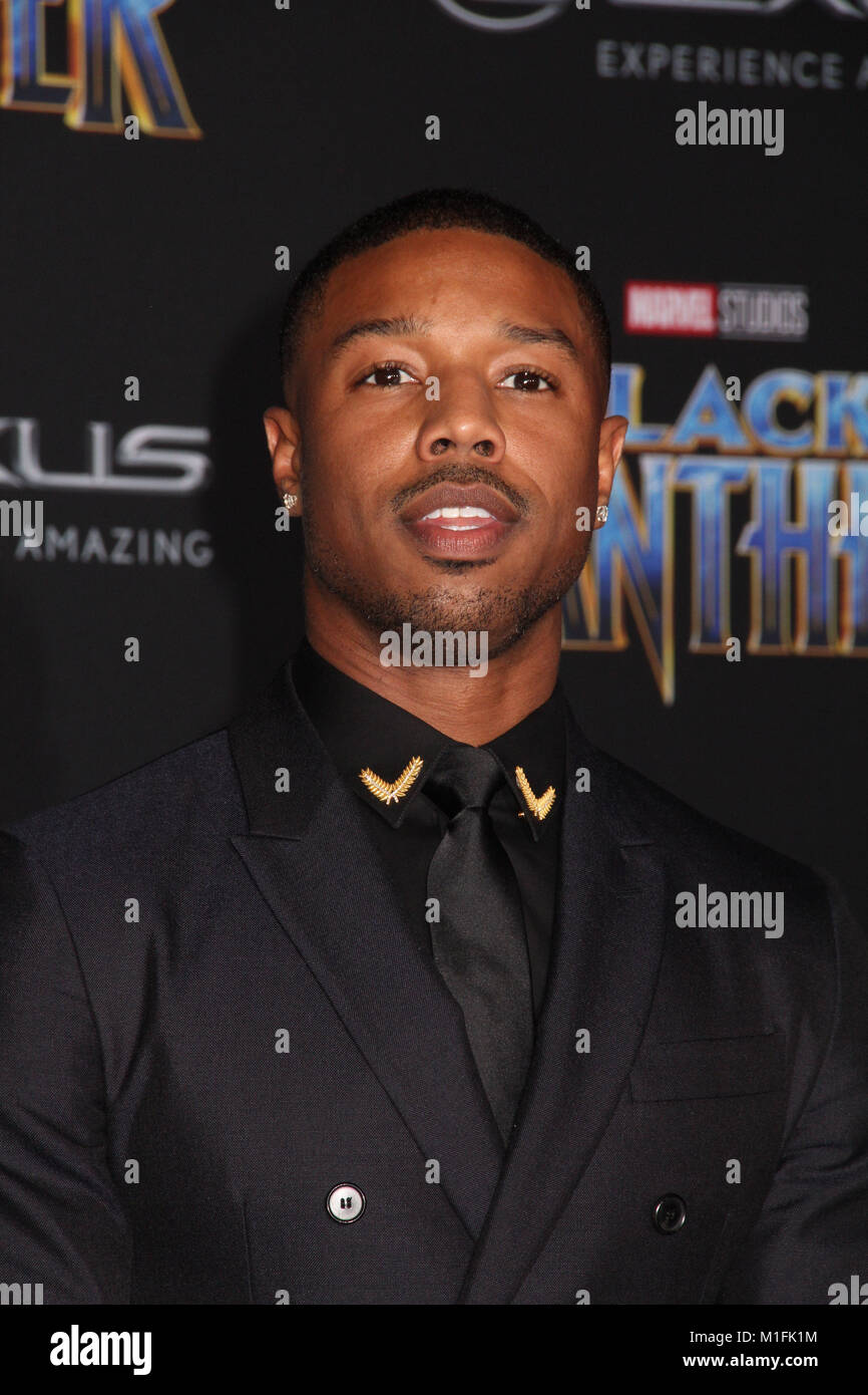 Michael b jordan in black panther hi-res stock photography and images ...