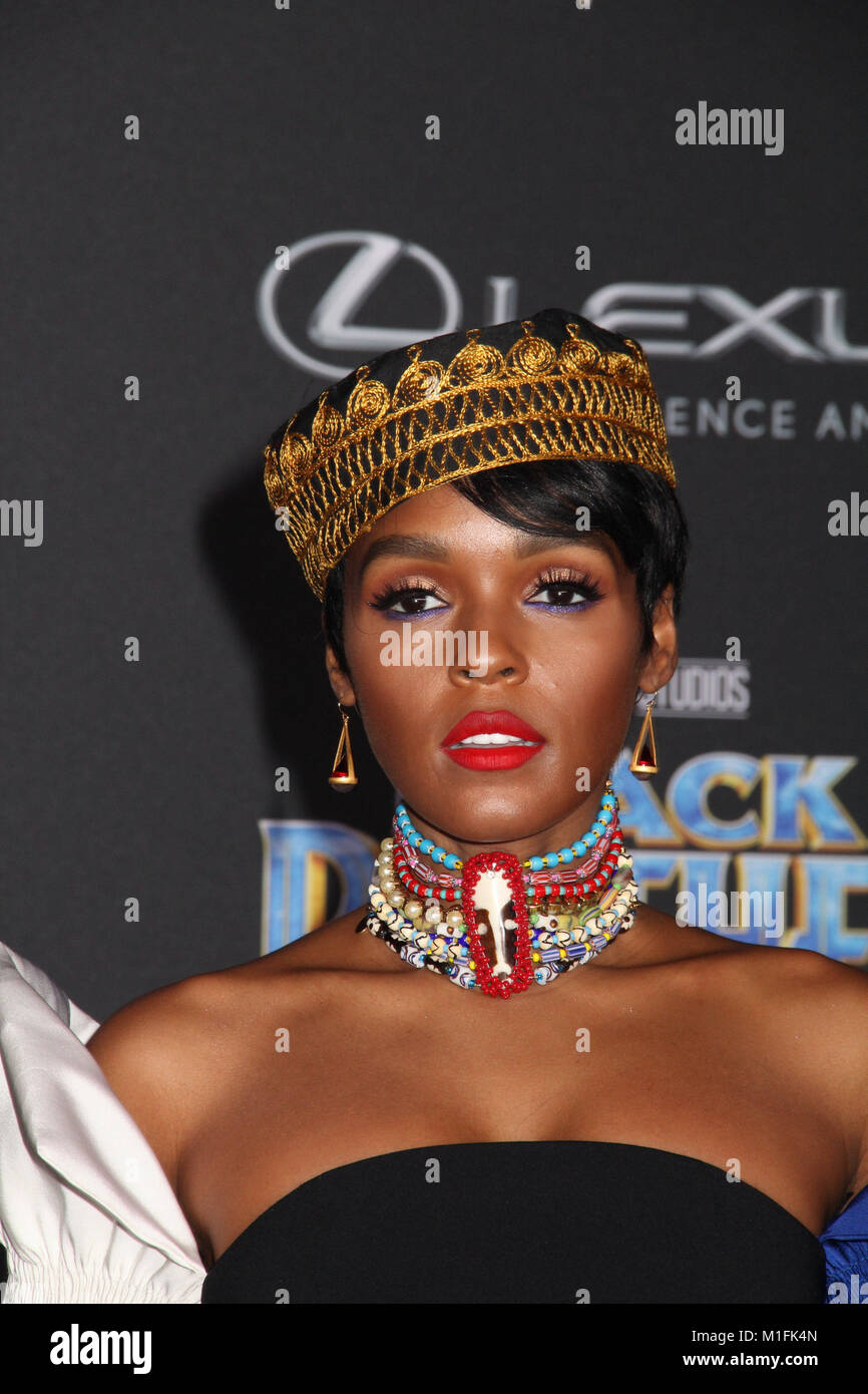 Janelle Monae 01/29/2018 The World Premiere of "Black Panther" held at ...