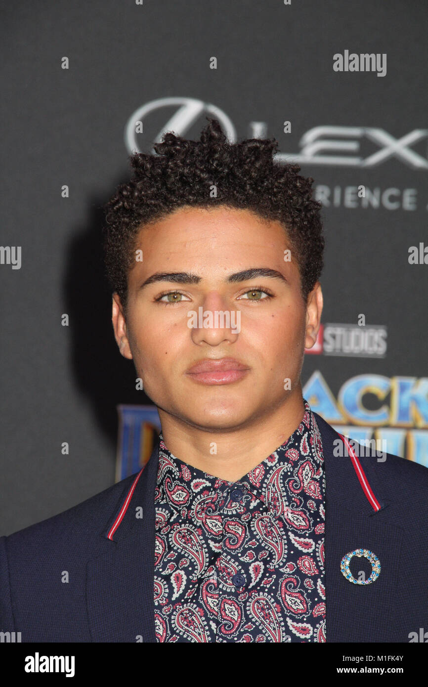 Nathaniel Potvin 01/29/2018 The World Premiere of "Black Panther" held ...