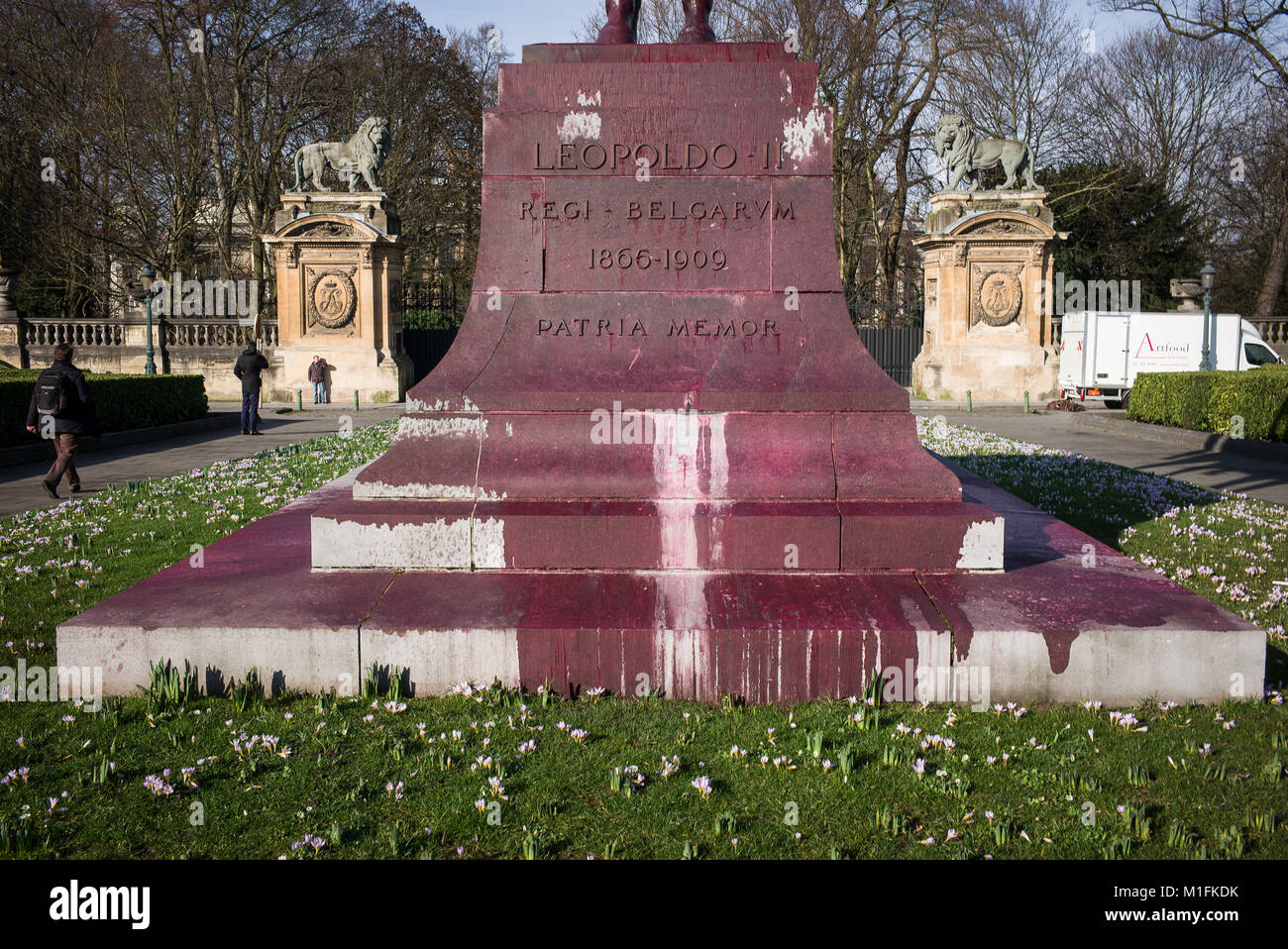 Statue king leopold ii brussels hi-res stock photography and images - Alamy
