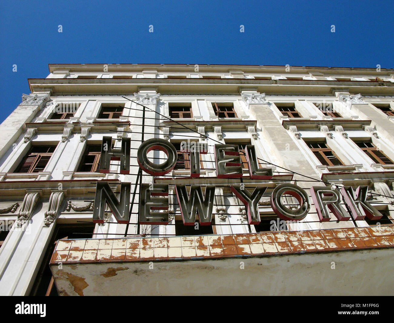 Feb 15, 2006; Havana, CUBA; Closed and run down Hotel New York in China ...