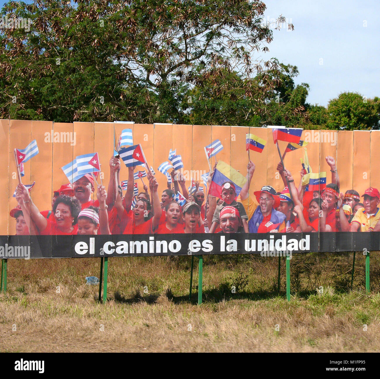 Feb 15, 2006; Havana, CUBA; Communist propaganda bill posters are ...