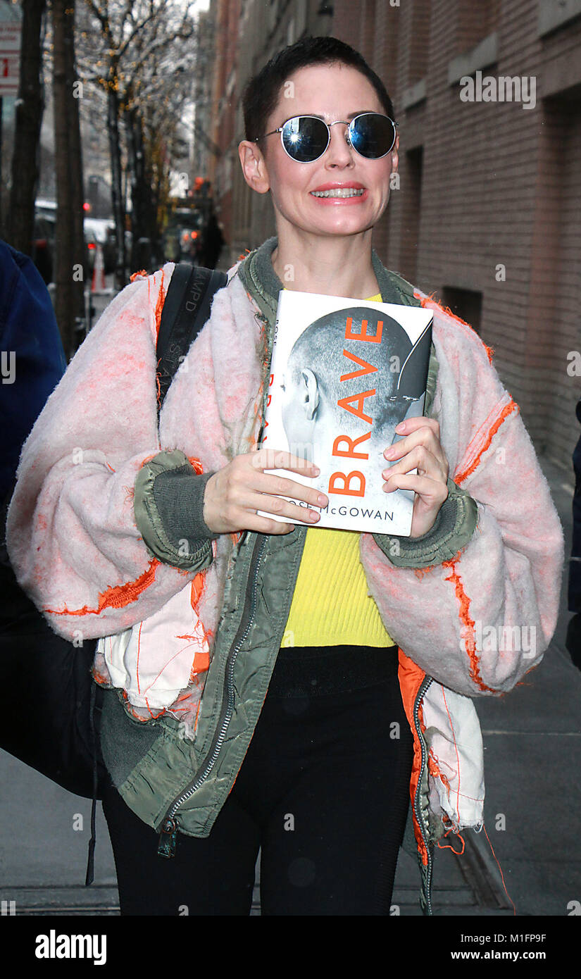 New York Ny Usa 30th Jan 2018 Rose Mcgowan At The View To Talk