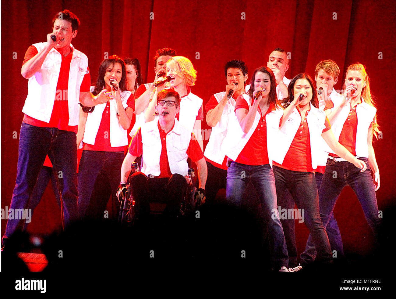 Glee Tour peforming at The Wells Fargo Center in Philadelphia ...