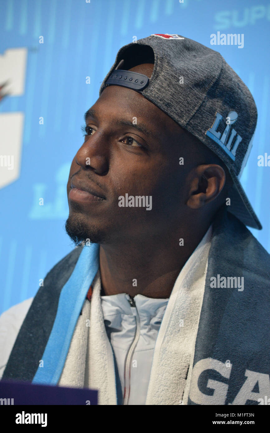 St Paul, Minn, USA. 29th Jan, 2018. Duron Harmon .of the New England ...