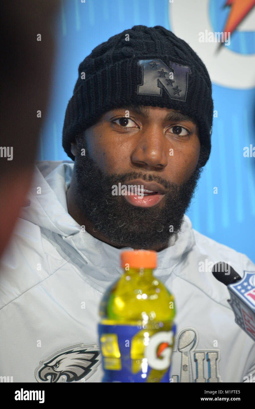 St Paul, Minn, USA. 29th Jan, 2018. Malcom Jenkins of the Philadelphia ...