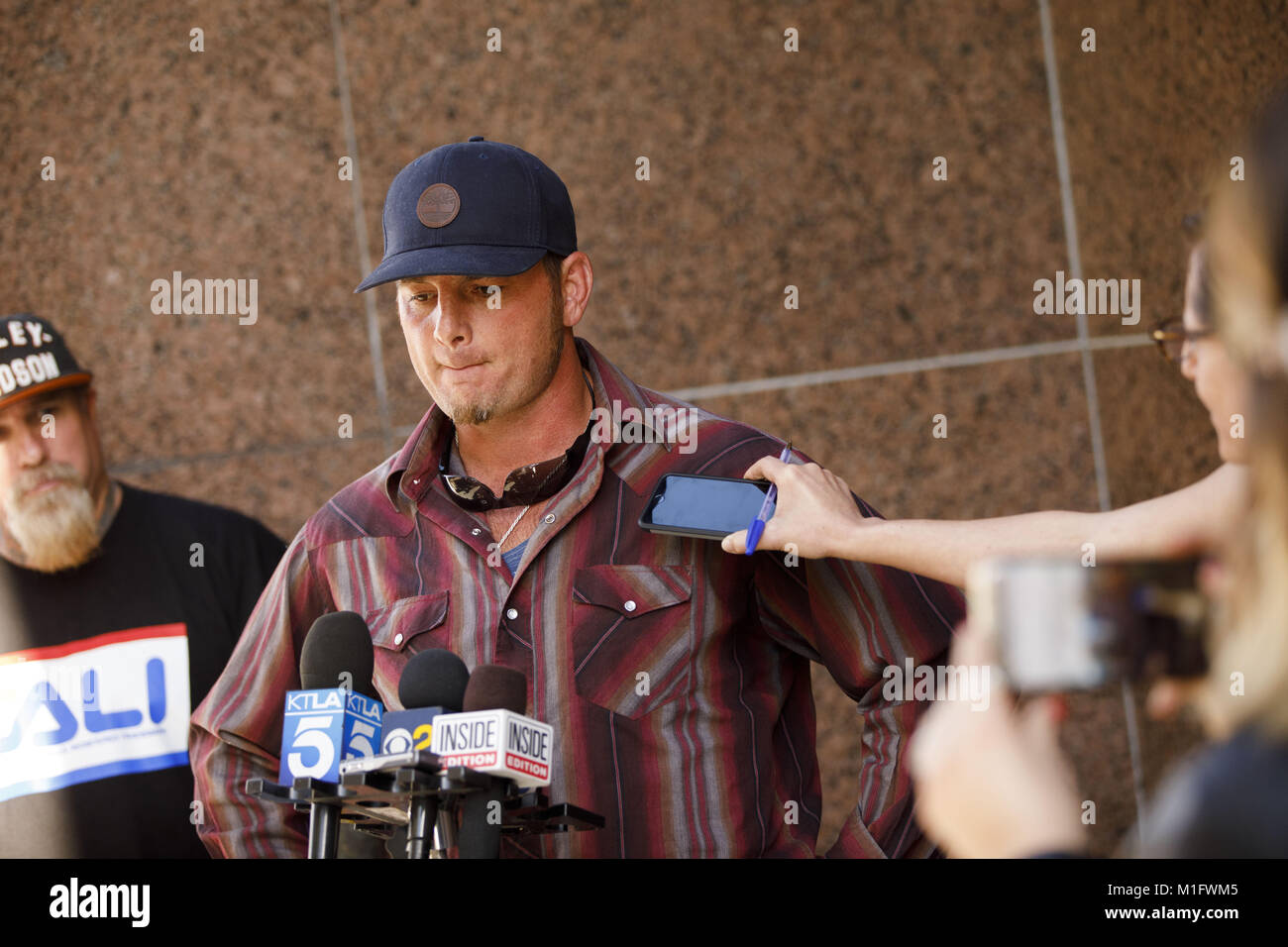 Los Angeles, CA, USA. 26th Jan, 2018. Jason Freeman, grandson of the ...