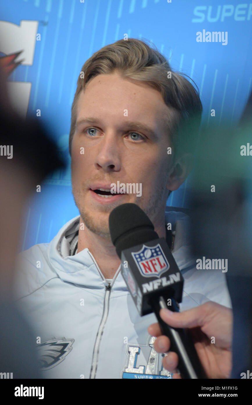 St Paul, Minnesota, USA. 29th Jan, 2018. -Nick Foles of the ...