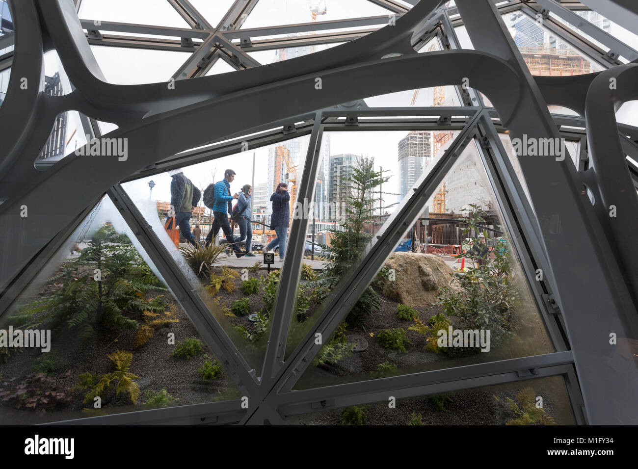 Seattle, USA. 30th Jan, 2018. The Spheres Discovery at Understory ...