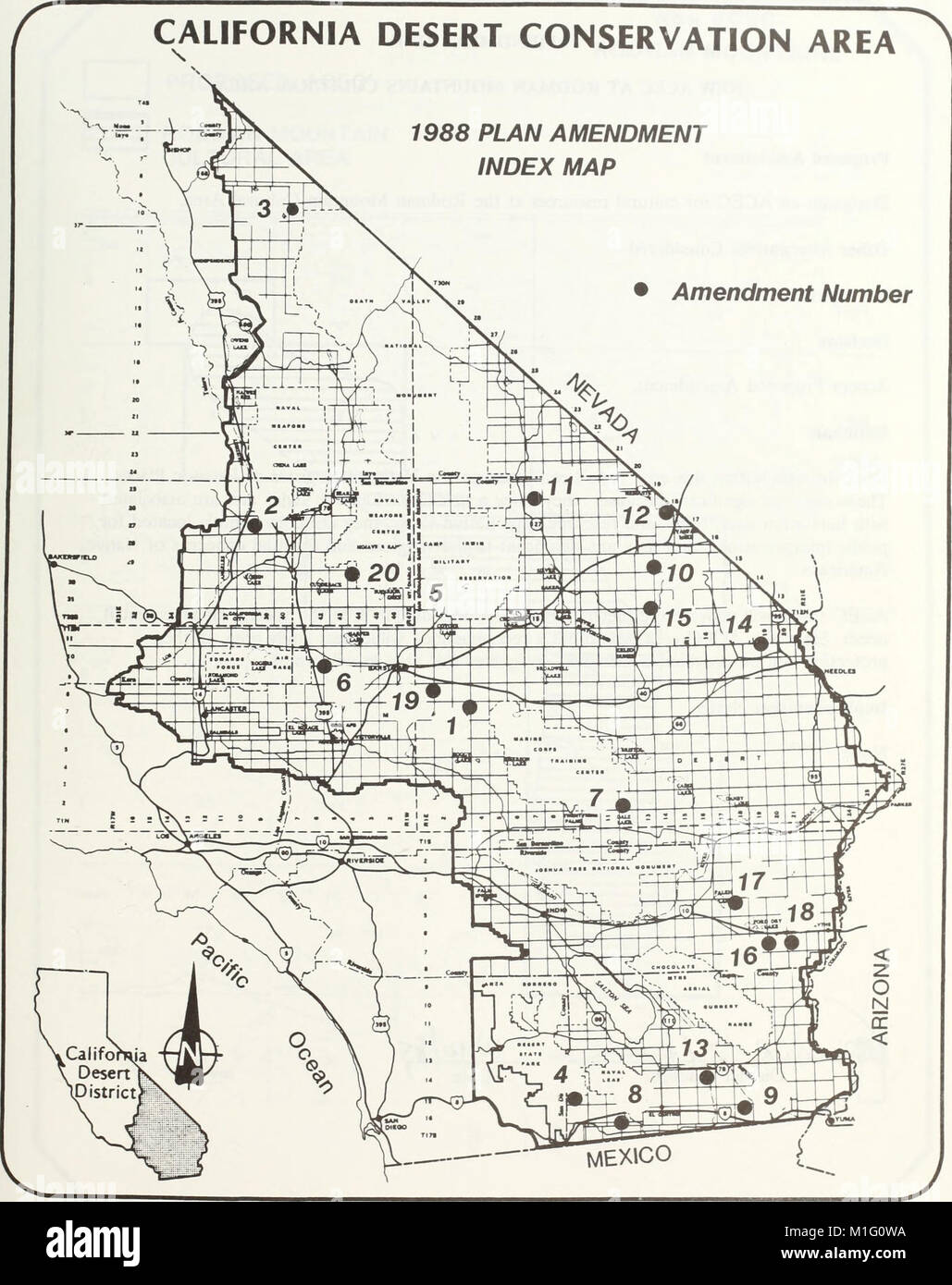 This 1990 document details the amendments made to the California Desert ...