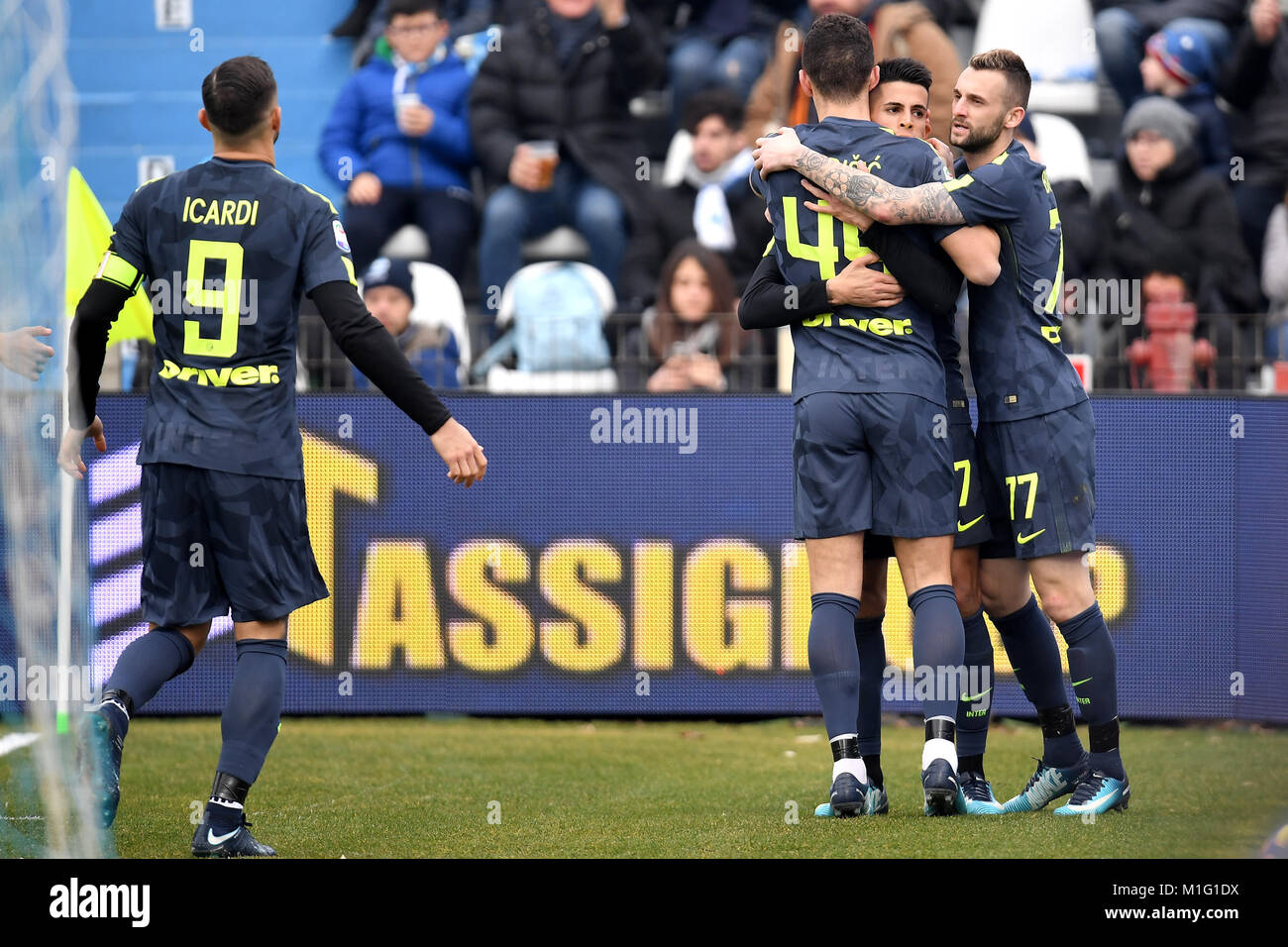 Esultanza Joao Cancelo Inter dopo Francesco Vicari Spal autorete own ...