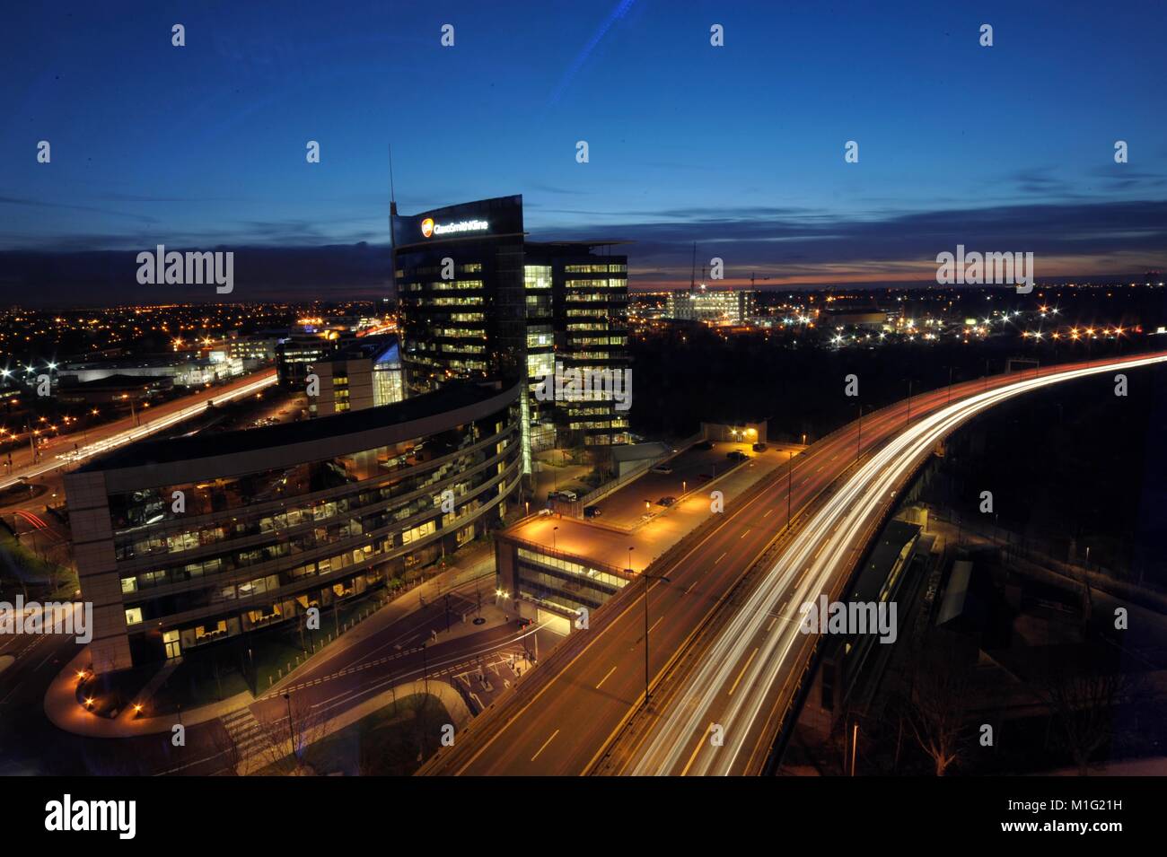 Aerial View of Glaxo Smithkline HQ, west london Stock Photo - Alamy