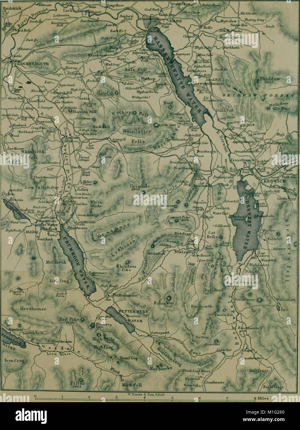 A complete guide to the English lakes - with frontispiece, travelling ...