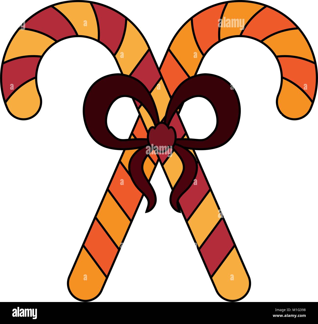 Candy sticks crossed Stock Vector Image & Art - Alamy