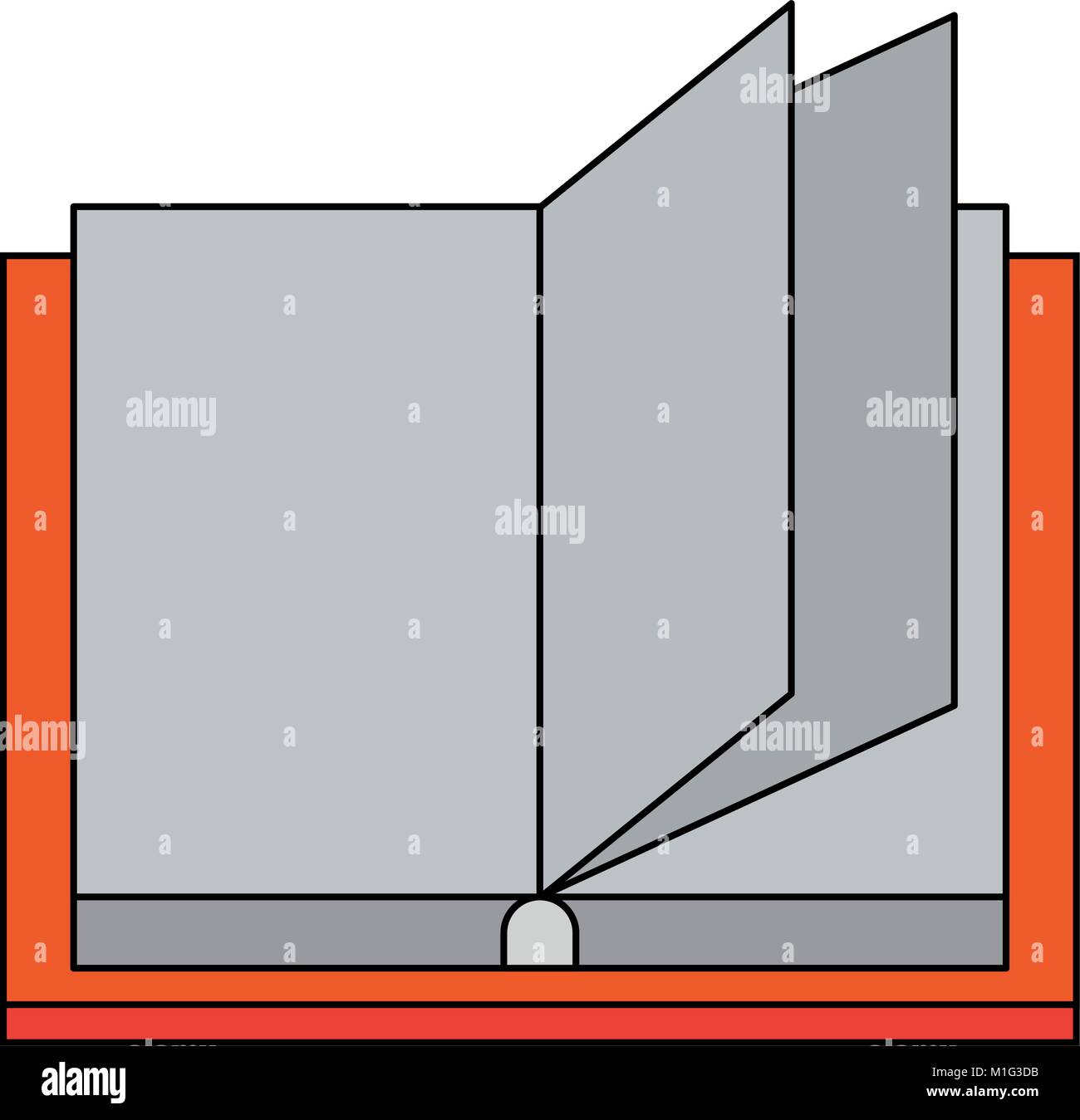 Book open isolated Stock Vector Image & Art - Alamy
