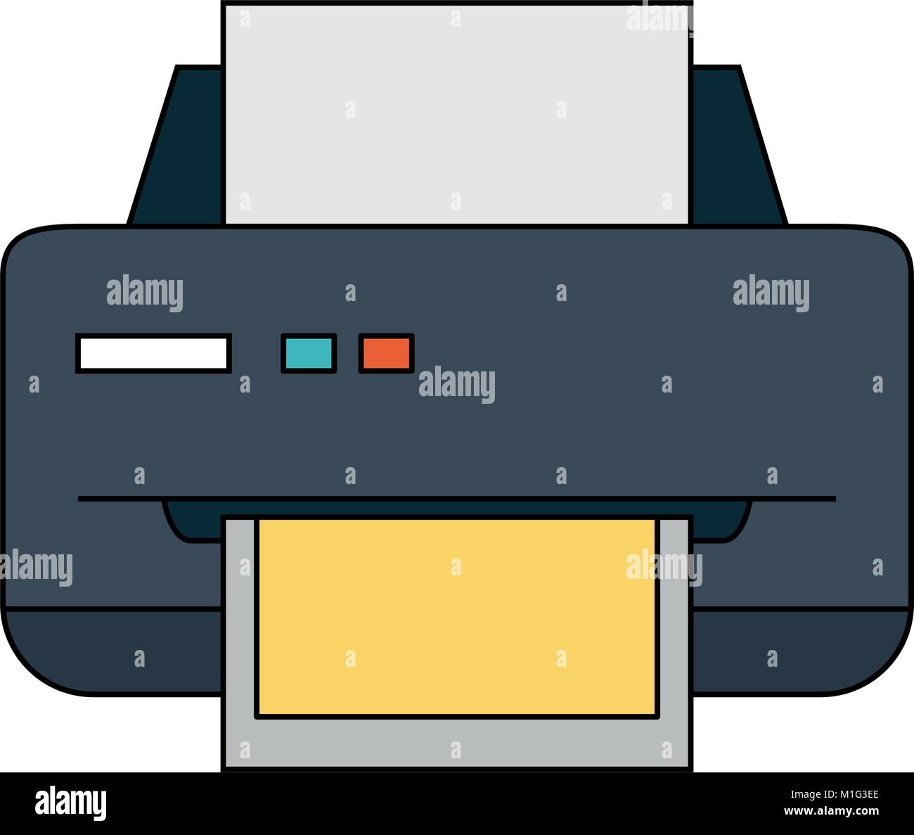 Printer device isolated Stock Vector Image & Art - Alamy