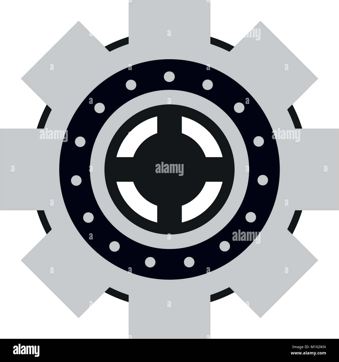 Gear machinery piece Stock Vector Image & Art - Alamy