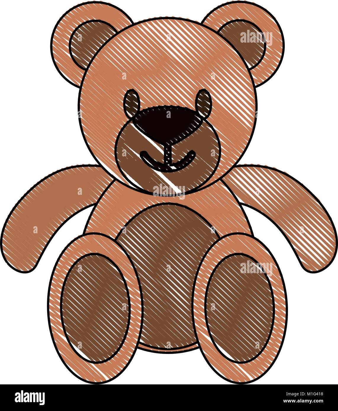 Teddy fluffy bear Stock Vector Image & Art - Alamy