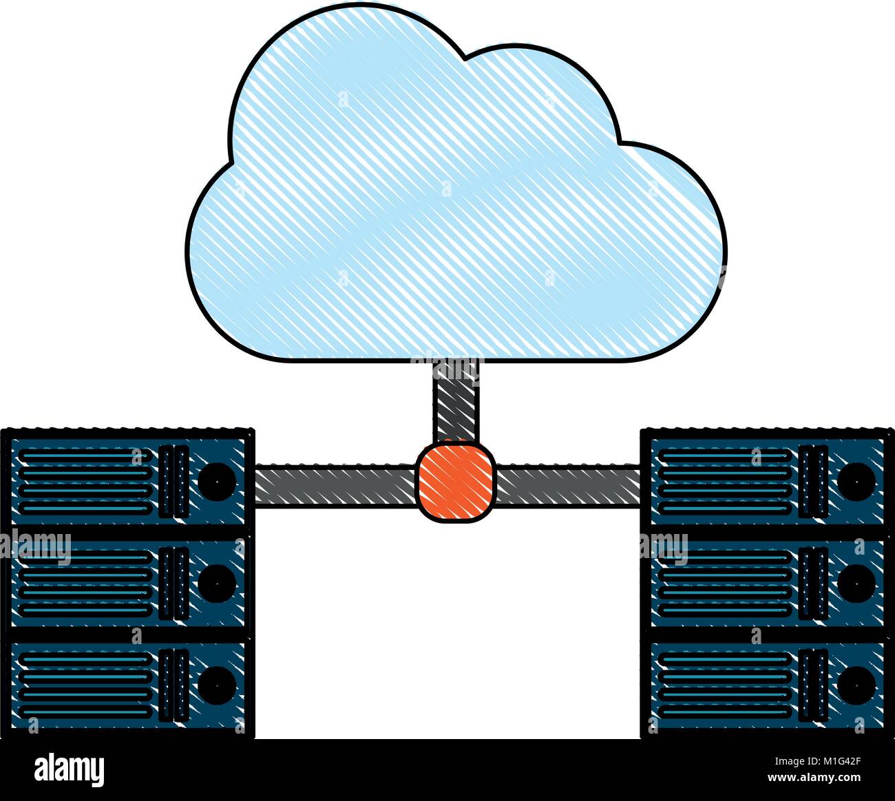 Cloud computing symbol Stock Vector Image & Art - Alamy