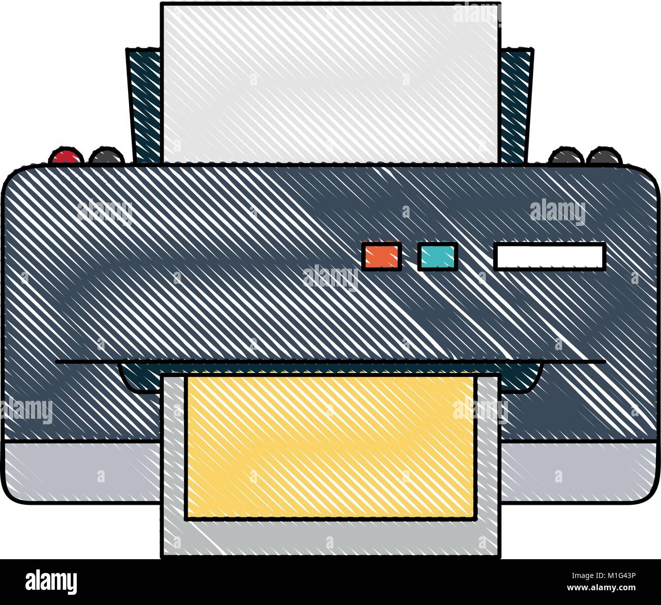 Printer device isolated Stock Vector Image & Art - Alamy