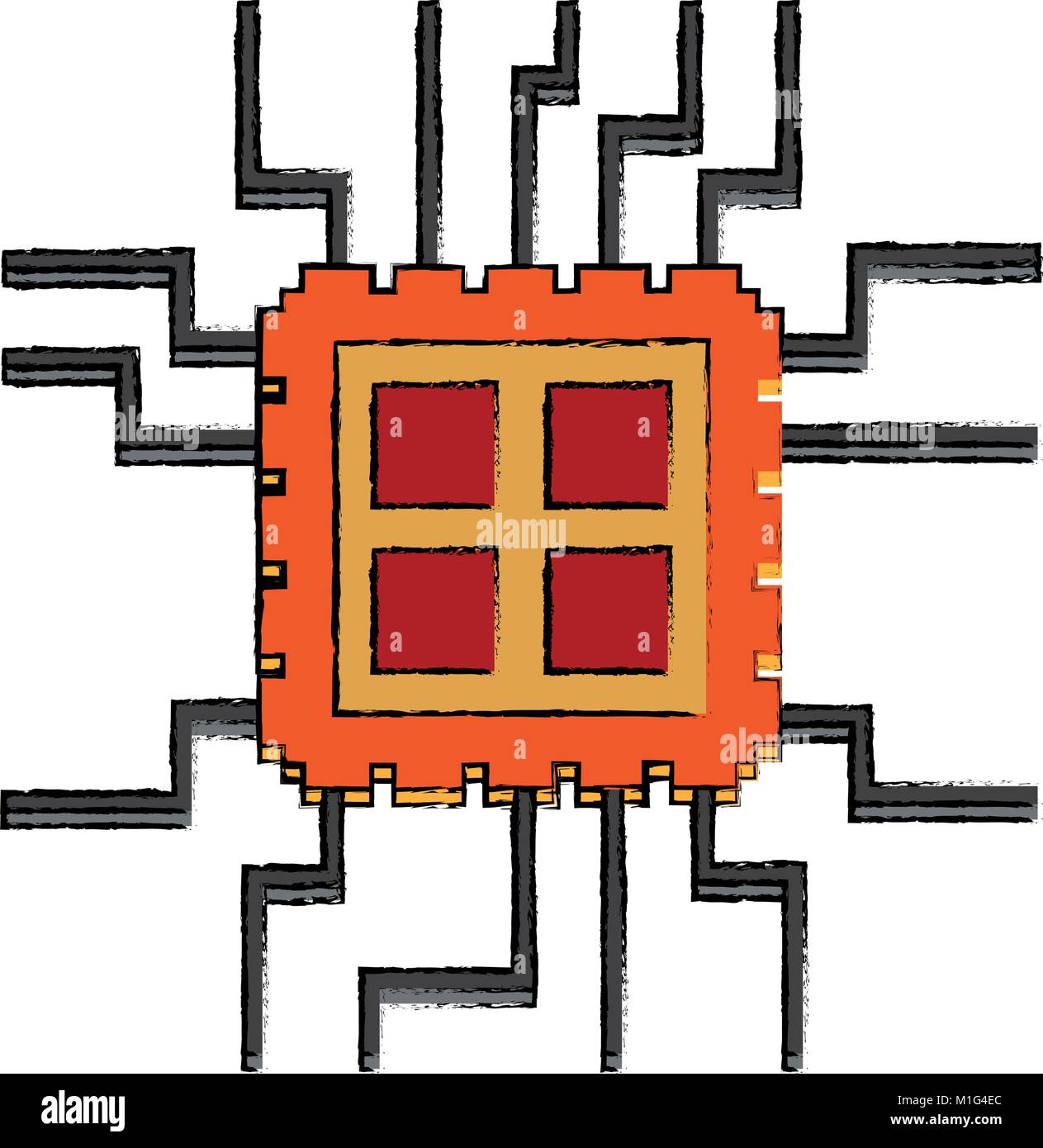 Microchip technology symbol Stock Vector Image & Art - Alamy