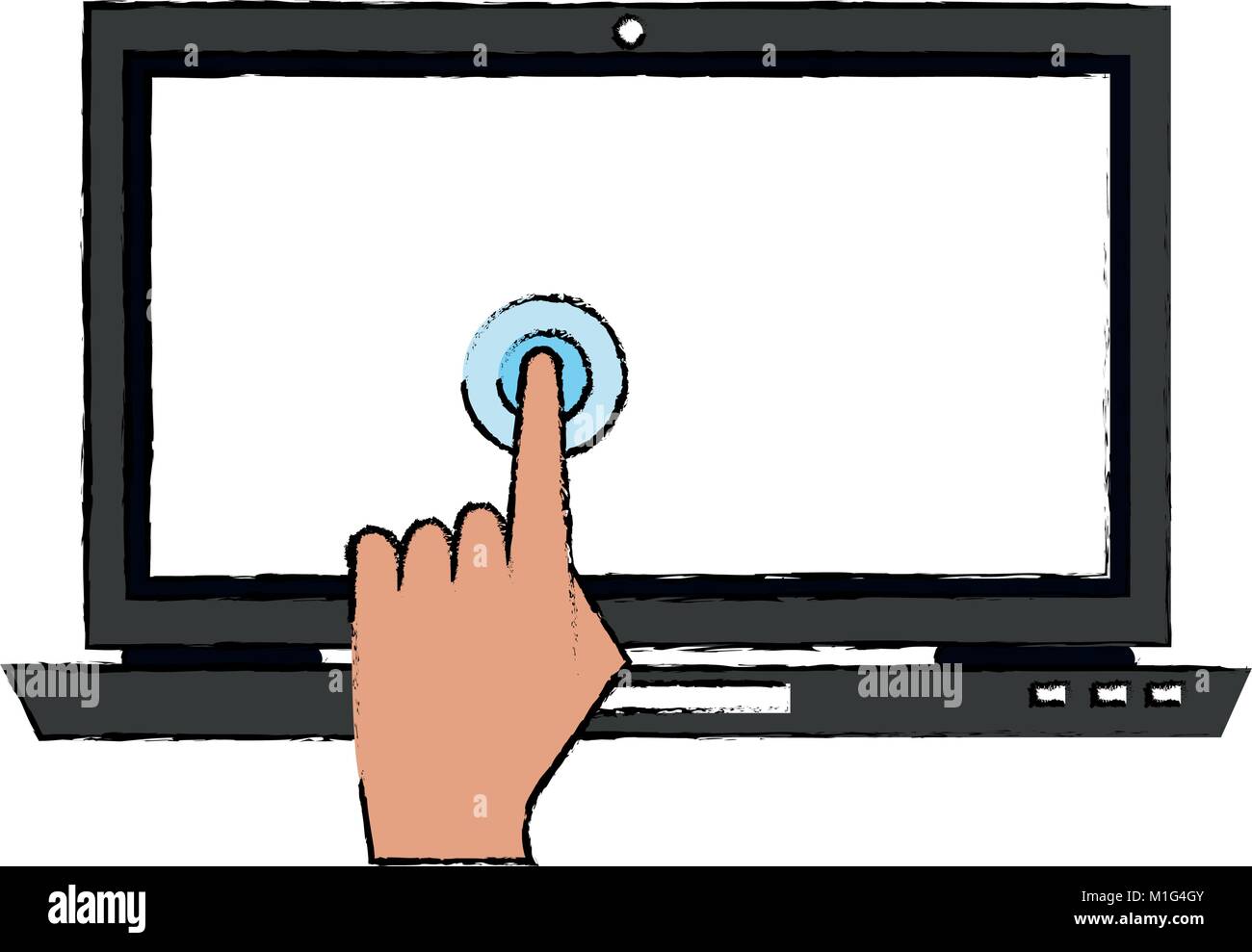 Laptop touchscreen technology Stock Vector Image & Art - Alamy