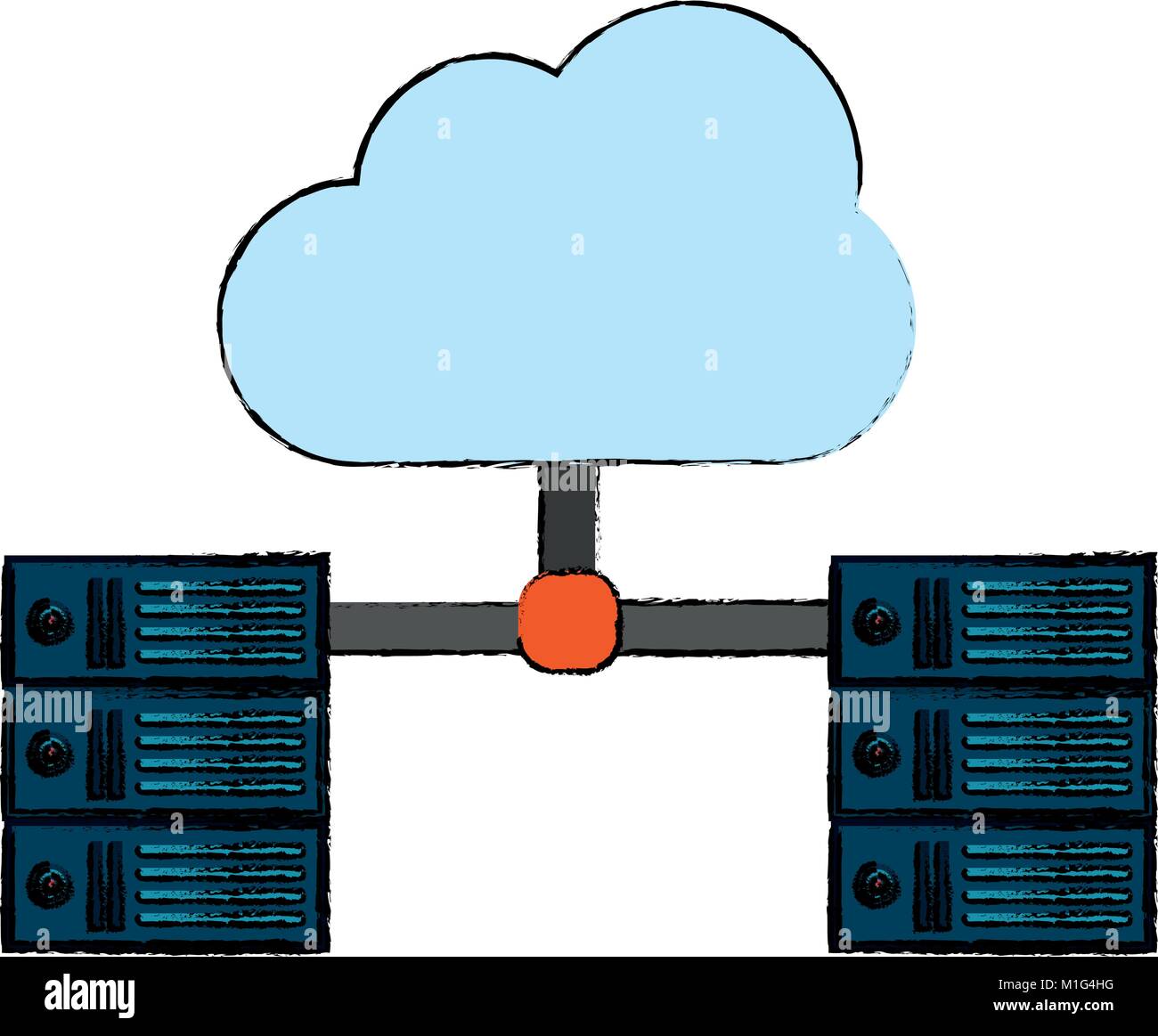 Cloud computing symbol Stock Vector Image & Art - Alamy