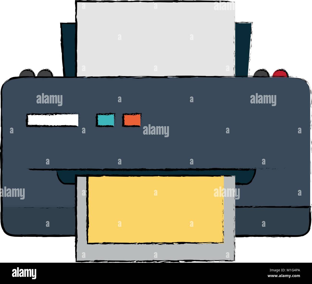 Printer device isolated Stock Vector Image & Art - Alamy