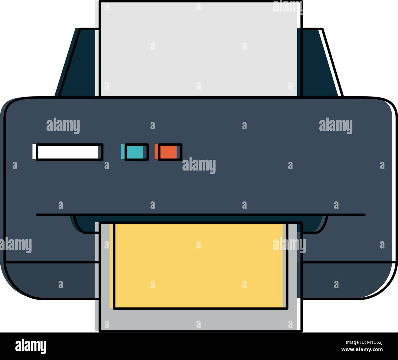Printer device isolated Stock Vector Image & Art - Alamy