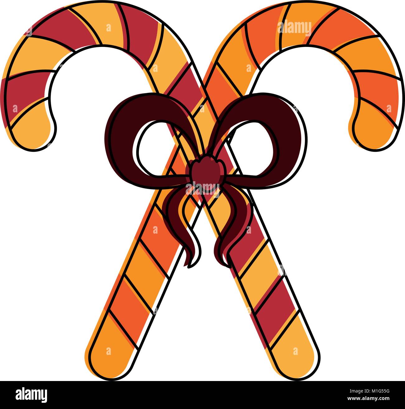 Candy sticks crossed Stock Vector Image & Art - Alamy