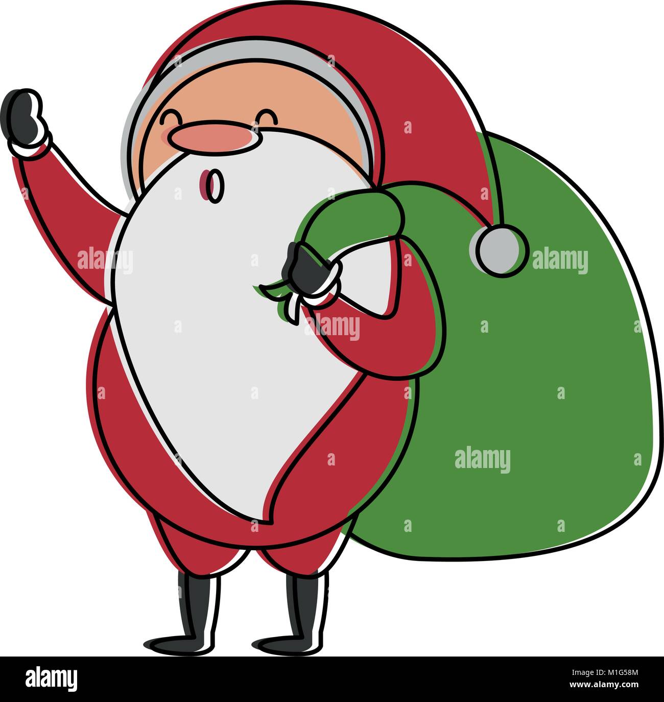 Santa claus cartoon Stock Vector Image & Art - Alamy