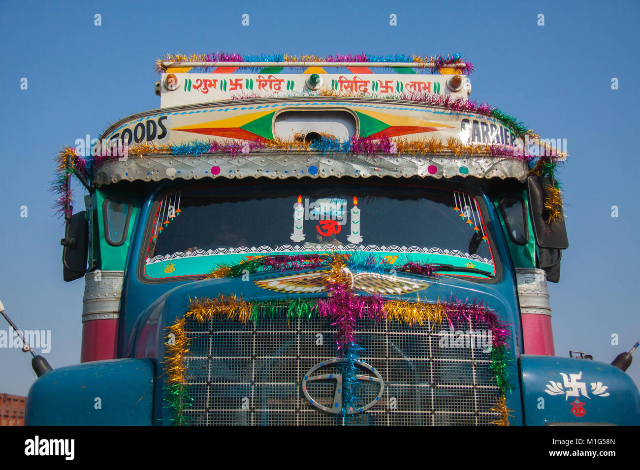 Truck lorry transport decorated hi-res stock photography and images - Alamy