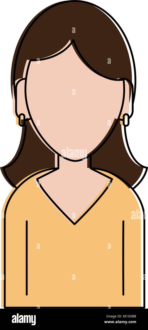 Woman faceless avatar Stock Vector Image & Art - Alamy